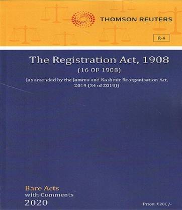 Registration Act, 1908 (Bare Act): Buy Registration Act, 1908 (Bare Act ...