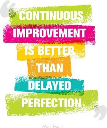KD continuous improvement Sticker Poster|motivational quotes ...