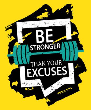 be stronger than your|Motivational Poster|Inspirational Poster|Gym ...