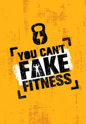 you cant fake|Motivational Poster|Inspirational Poster|Gym poster|All ...