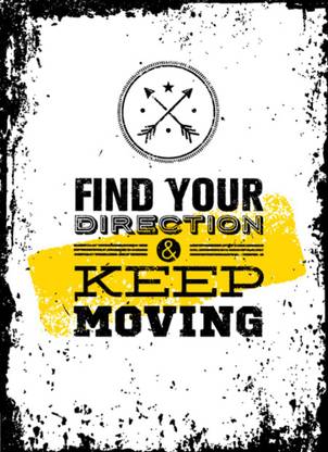 KD find your direction Sticker Poster|motivational quotes|inspirational ...