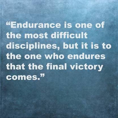 endurance is one |Motivational Poster|Inspirational Poster Paper Print ...