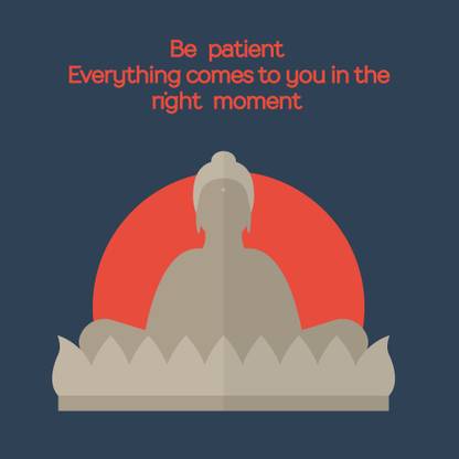 be patient |Motivational Poster|Inspirational Poster Paper Print ...