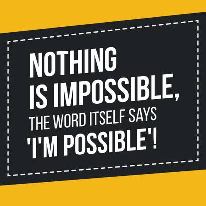 nothing is impossible the |Motivational Poster|Inspirational Poster|Gym ...