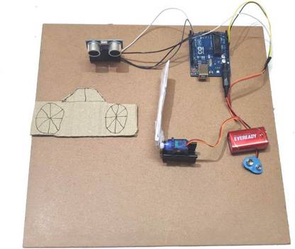 Technical hut Arduino Automatic Smart Car Barrier System Project Science working model for ...