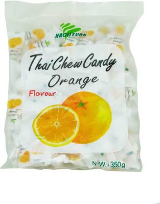 Haoliyuan Toffee Gummy Milk Fruit Candy 100pcs (Imported) Orange Candy ...