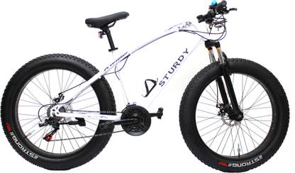 STURDY CYCLE 26X4 INCH WHEELS AND WITH 21 SPEED GEARS 26 T Fat Tyre ...