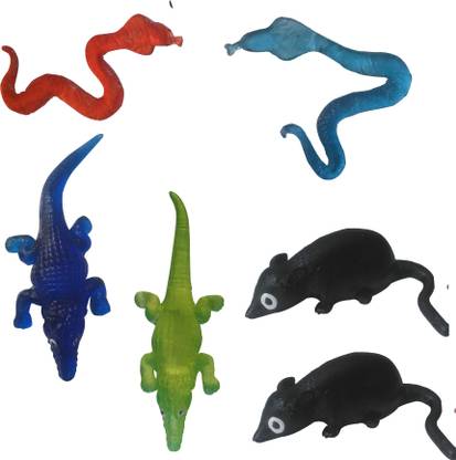 VK MART Sticky Animals Prank Toys (PACK OF 6) Sticky animal Gag Toy ...