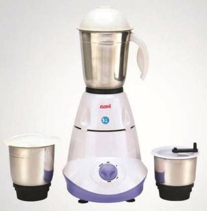 gopi KITCHEN MASTER M3 600 Mixer Grinder (3 Jars, IFB WHITE , BLUE ...