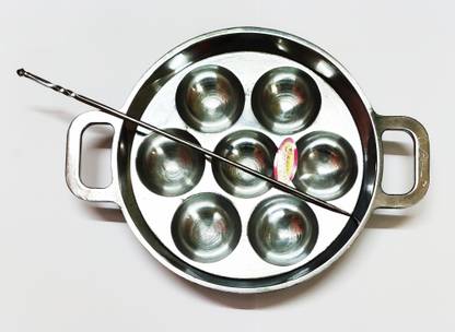 SRI MEENAKSHI INDOLIUM 7 KUZHI / CUP PANIYARAM / APPE MAKER WITH TURNER ...