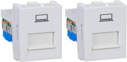 Anchor By Panasonic 66557 RJ45, Computer Socket, Cat 6, 1Modular (White ...