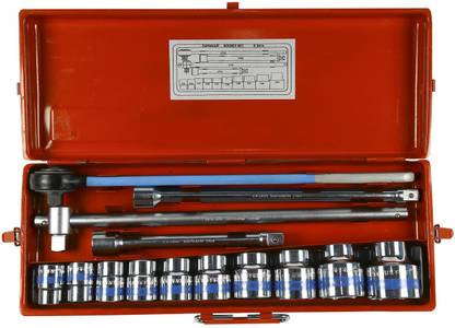 TAPARIA SET OF 10 PCS 3/4 SQ DR SOCKETS AND 4 ACCESSORIES Socket Set ...