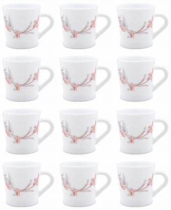 LAOPALA Pack of 12 Opalware Opalware Tea Cups/ Coffee Mugs Price in ...