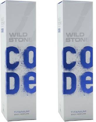 Wild Stone Code Titanium - 120ml each - T02 Perfume Body Spray - For ...