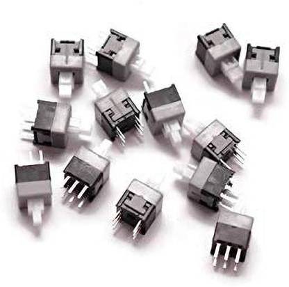 Electronic Spices pack of 10 Self-locking Button Switch Button Mini ...