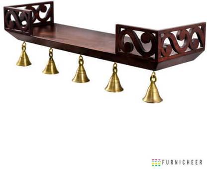 Village India Handicrafts Solid Wood Wall Mounted Hand Made Boat Shaped ...