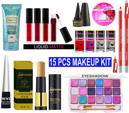 HD Fashion Daily Use & Party Wear Makeup Kit MKHFT15 - Price in India ...
