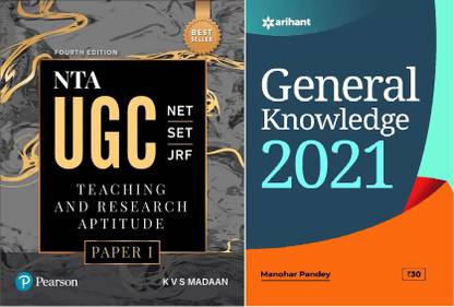 PEARSON PAPER 1 NTA UGC NET/SET/JRF TEACHING AND RESEARCH APTITUDE WITH ARIHANT GENERAL ...