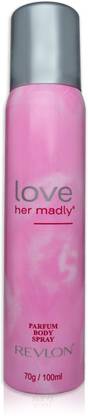 Revlon PERFUMED BODY SPRAY - LOVE HER MADLY -100 ML Perfume Body Spray ...