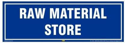Mr. SAFE Raw Material Store In Eco Vinyl Sticker - Self Adhesive (12 ...