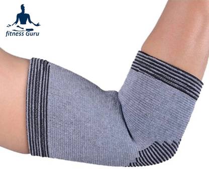 Fitness Guru Elasticated Elbow Protector Sleeve Elasticated Bandage ...