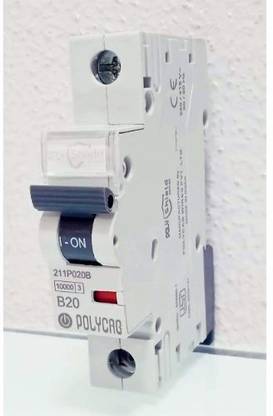 Polycab 20A B-Curve SP MCB Electrical MCB RCCB_5 MCB Price in India - Buy Polycab 20A B-Curve SP ...