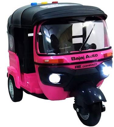 JohnMacc Auto Rickshaw Toy Friction Powered Wheel With Light, Music ...