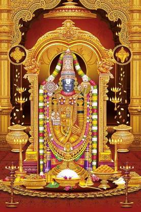 TIRUPATI BALAJI POSTER Fine Art Print - Art & Paintings posters in ...