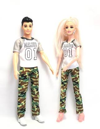 Mubco Barbiee And Ken | Couple Doll Set | Camouflage - Barbiee And Ken | Couple Doll Set ...