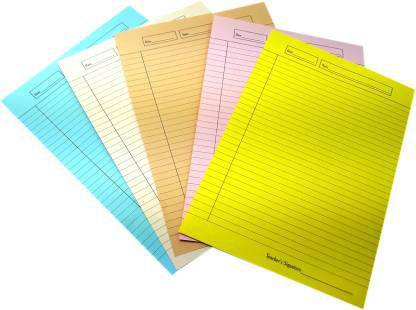 Flipkart.com | officekart NEW BOTH SIDE RULED A4 75 gsm Coloured Paper ...