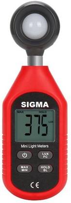 SIGMA Digital Mini Lux Meter Upto 2,00,000 Lux , With Calibration ...