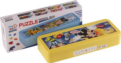 Flipkart.com | SKI Micky Plastic Pencil Box With Puzzle game And Number ...