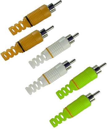 TechInfo Male RCA Solderless Connectors Electronic Components ...