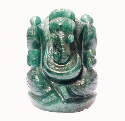 Figurines Sculpture Art & Collectibles Green Jade Ganesha Statue ...