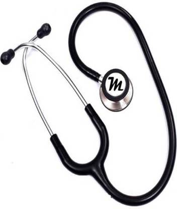 MASTER TONE V SHAPE STETHOSCOPE ALUMINIUM BLACK ACOUSTIC Stethoscope ...