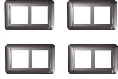 HAVELLS 4 Module Horizontal Cover Plate (Magnesium Grey, Pack of 4 ...