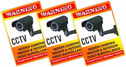CVANU WARNING CCTV HIDDEN CAMERAS INDOOR & OUTDOOR VIDEO SURVEILLANCE ...