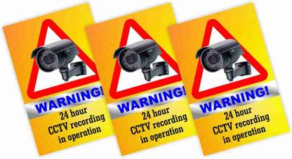 CVANU WARNING! 24 hour CCTV recording in operation Emergency Sign Price ...