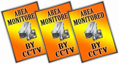 CVANU AREA MONITORED BY CCTV Emergency Sign Price in India - Buy CVANU ...