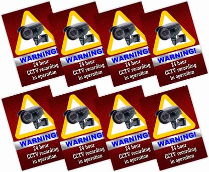 CVANU WARNING! 24 hour CCTV recording in operation Emergency Sign Price ...