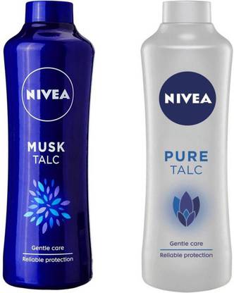 NIVEA MUSK TALC & PURE TALC (400g + 400g) PACK OF 2 PCS - Price in ...