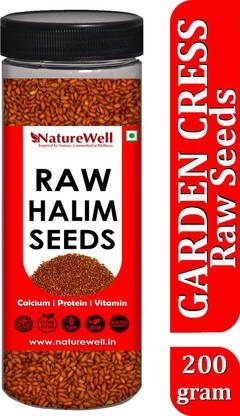 Naturewell Organics Garden Cress (Halim Seeds) for Folic acid and ...