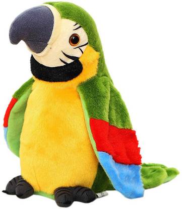 FunBlast Cute Talking Parrot Soft Toy for Kids Talk Back Parrot Plush ...