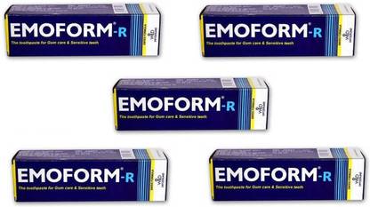 emoform-r Toothpaste - Gum care and Sensitive teeth, 200gm (Pack Of 5 ...
