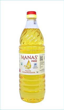 MANAS GOLD Prime Refined Mustard Oil 1L (Home Pantry Groceries Items ...