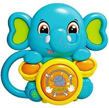 FunBlast Cute Elephant with Musical Drum Keyboard Musical Toy for Kids ...
