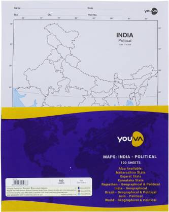 Flipkart.com | NAVNEET Youva Loose Sheet Map (India Political - With ...