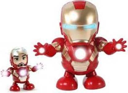 Anvi Iron Man Dance Hero (Super Hero) Action Figure Robot Toy with Real ...