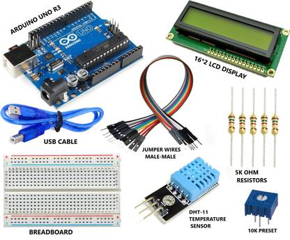 DENGINEERS Humidity And Temperature Sensor Kit with Arduino UNO R3 for ...