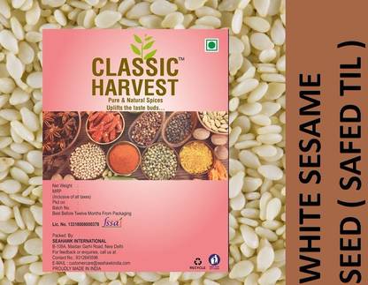 Classic Harvest PREMIUM QUALITY WHITE SESAME SEED WHOLE ( SAFED TIL ...